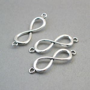 Infinity Charm Connectors, Infinity Link for Bracelets Pendant Beads ...