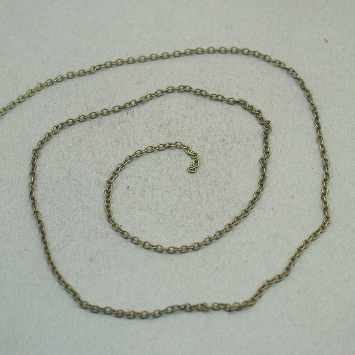 Cable Chain, Bronze Plated Brass Chain, Oval Link Chain, 3.3ft or 1 ...