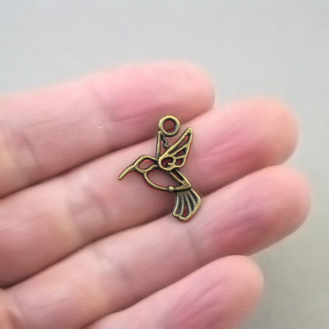 Hummingbird Charms, Filigree Flying Bird Pendant Beads, up to 40 Pcs ...
