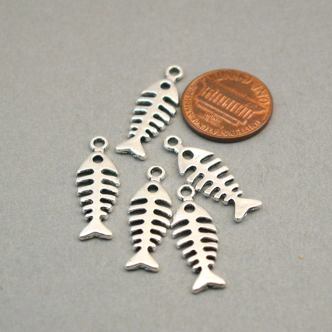 Fish Bone Charms Fish Skeleton Pendant Beads up to 20 Pcs - Etsy