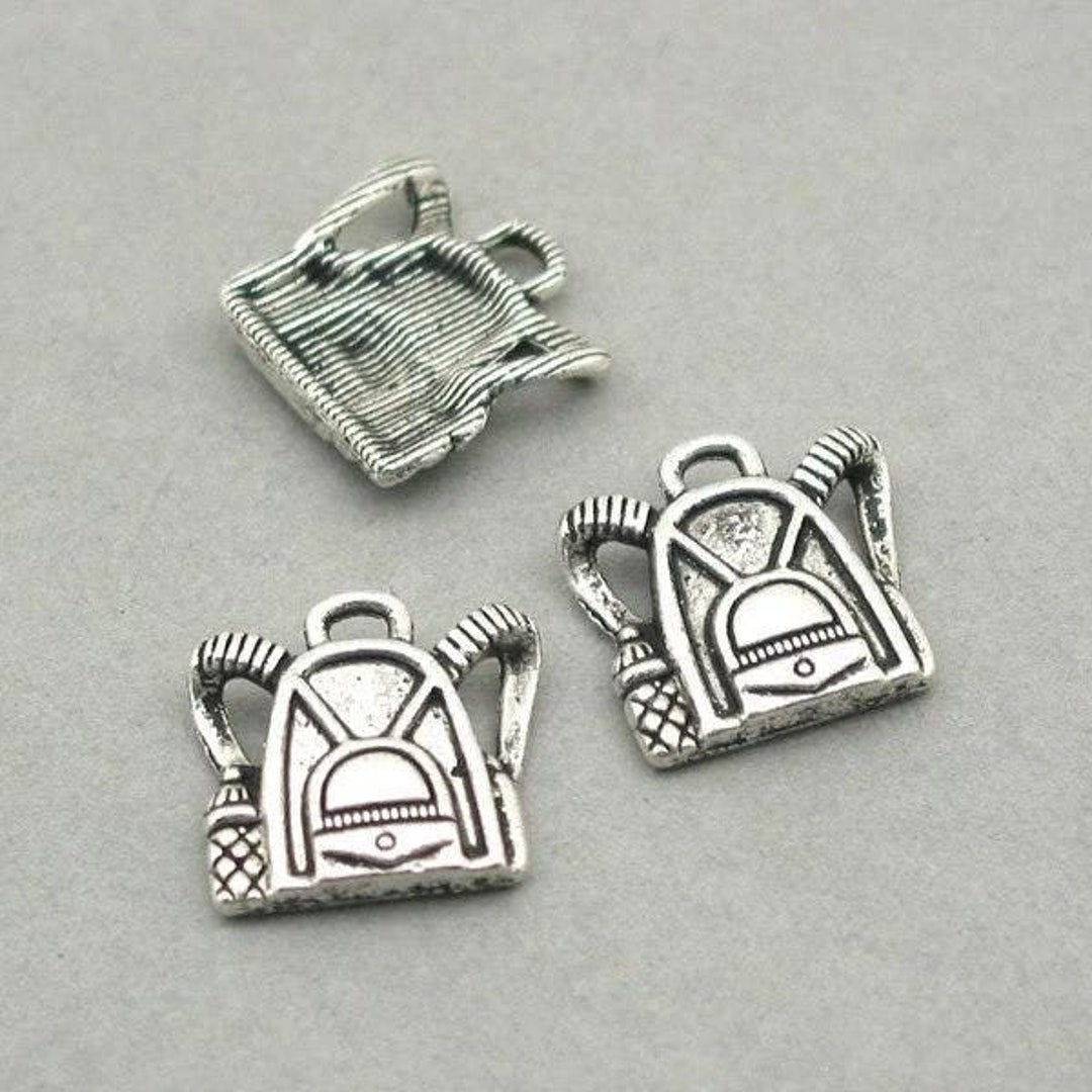 Backpack Charms, Backpack Pendant Beads, up to 25 Pcs, Antique Silver ...