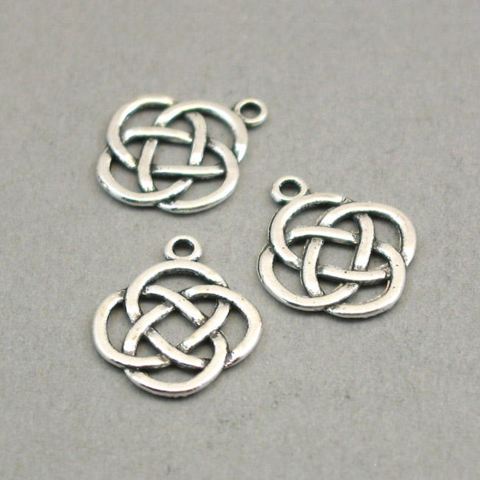 Celtic Knot Charms Irish Knot Pendant Beads up to 16 Pcs - Etsy