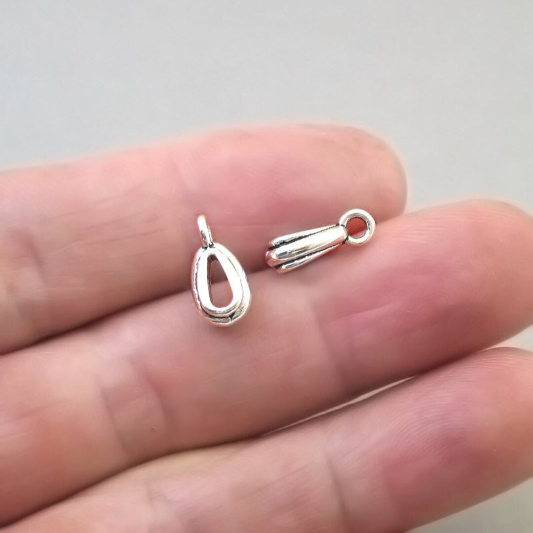 Bails, Simple Bails, up to 60 Pcs, Antique Silver 6.5x13mm BS01060SB - Etsy