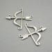 Bow and Arrow Charm Connectors, Large Bow & Arrow Link Pendant Beads ...