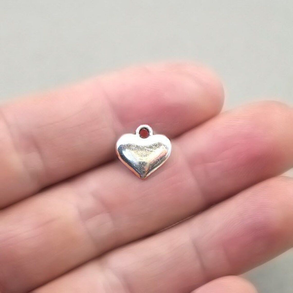 BULK 50 Heart Charms Wholesale Heart Pendant Beads Antique - Etsy