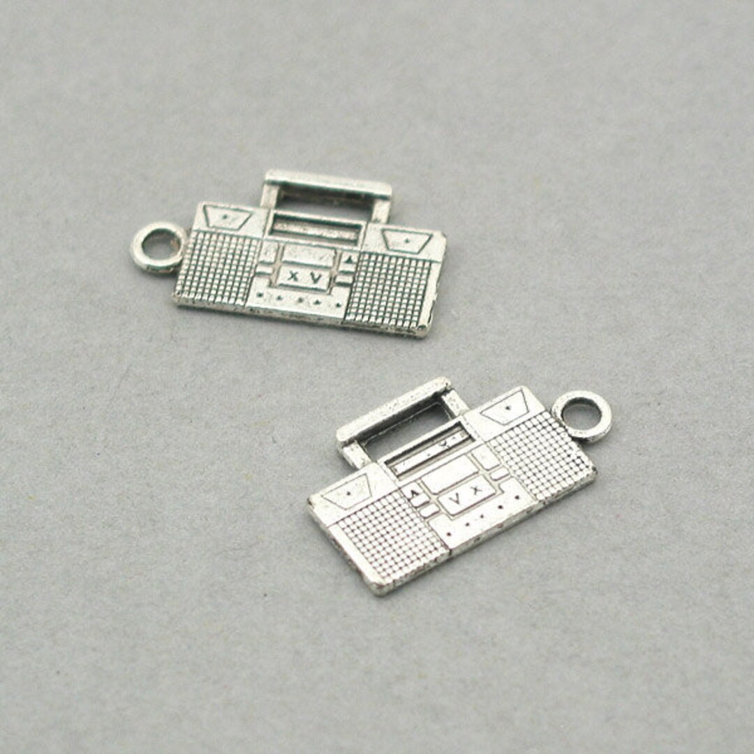 Tape Recorder Charms Radio Pendant Beads up to 16 Pcs - Etsy