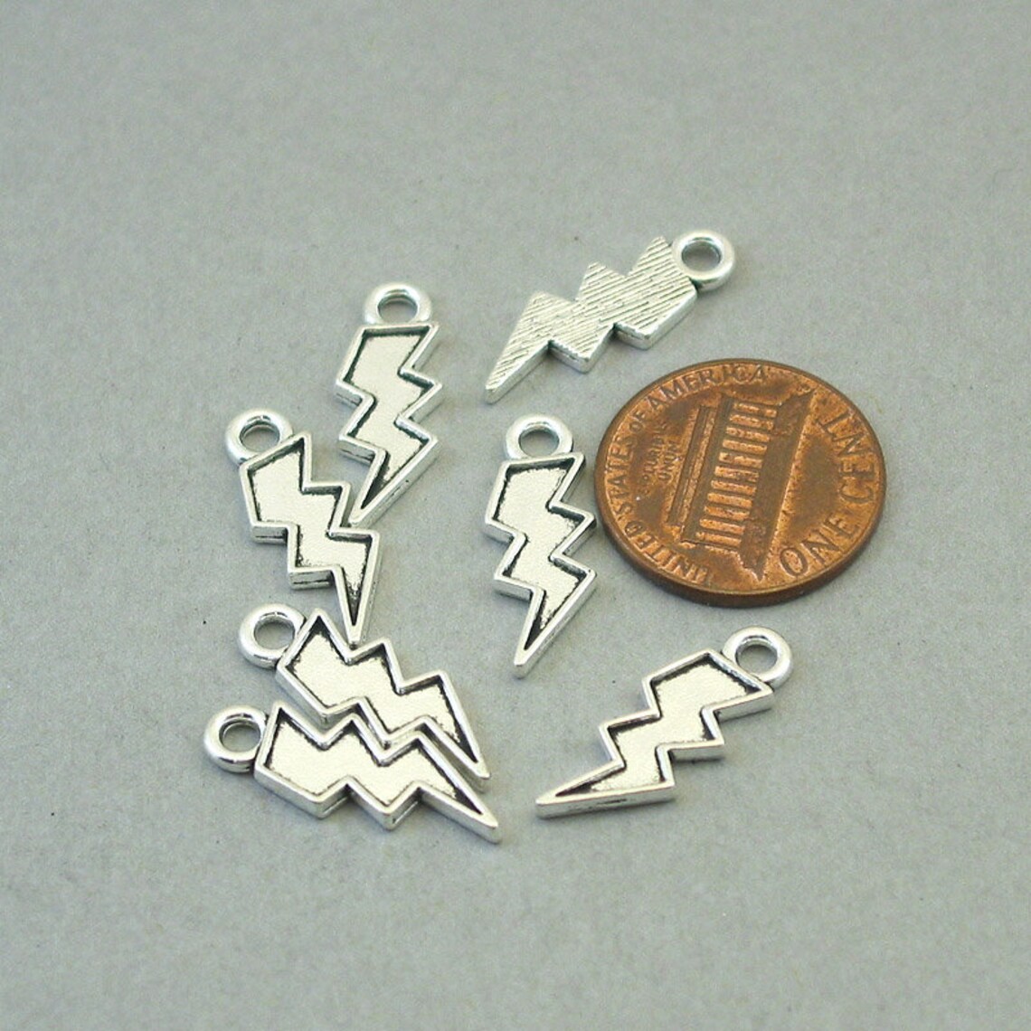 Lightning Bolt Charms Thunder Pendant Beads up to 20 Pcs - Etsy