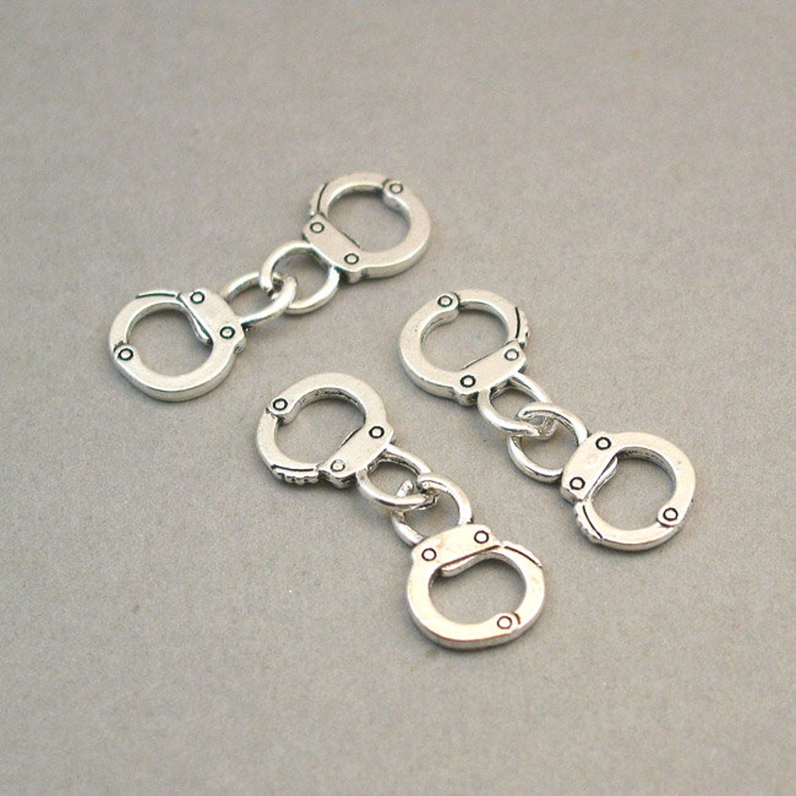 Handcuff Charm Connectors Handcuffs Link Pendant Beads up to - Etsy