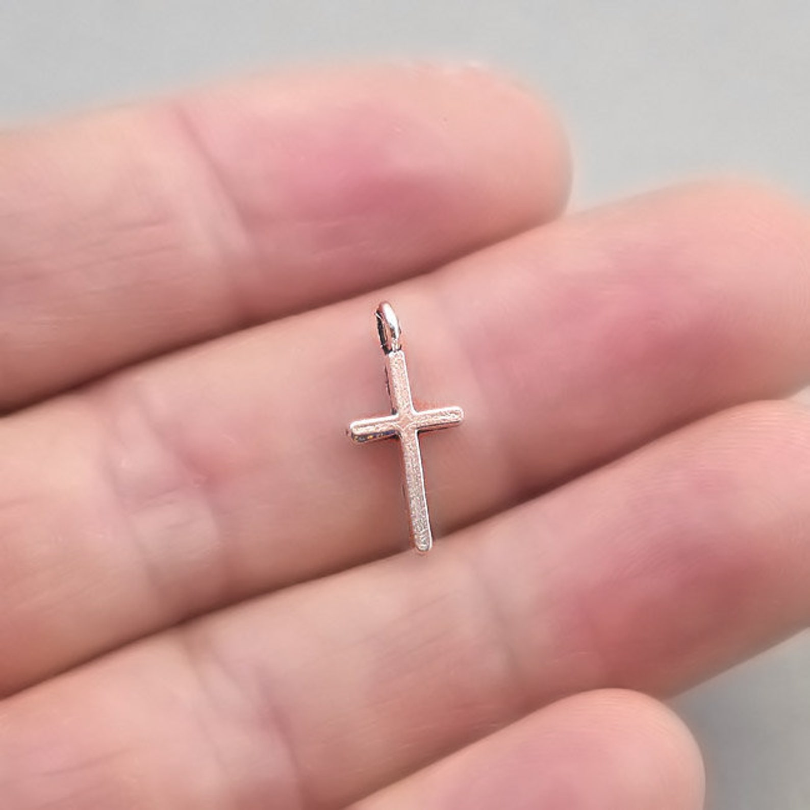 Cross Charms, Small Cross Pendant Beads, up to 80 Pcs, Antique Silver ...