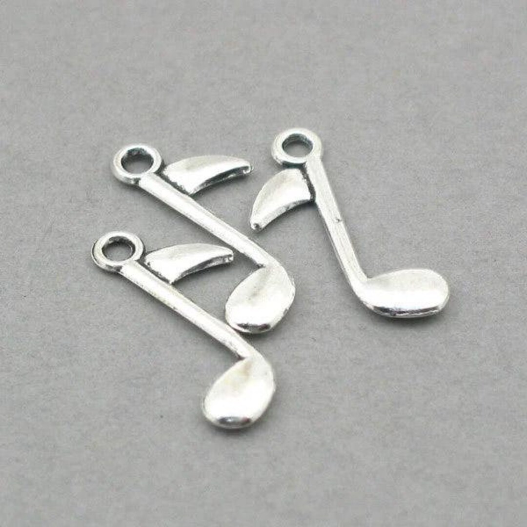 Music Note Charms, Music Note Pendant Beads, up to 40 Pcs, Antique ...