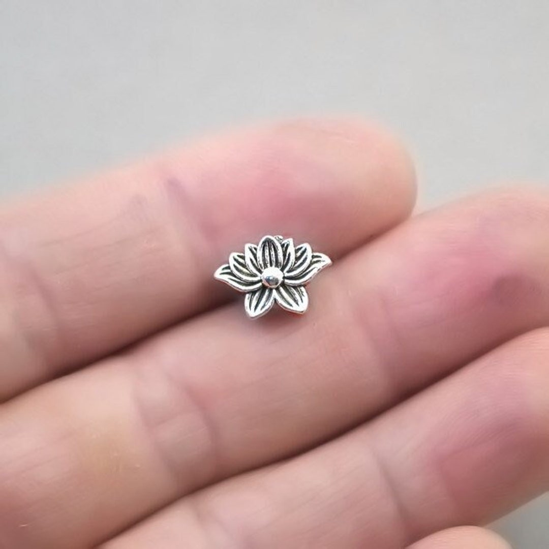 Lotus Beads, Lotus Flower Feng Shui Pendant Beads, up to 40 Pcs ...