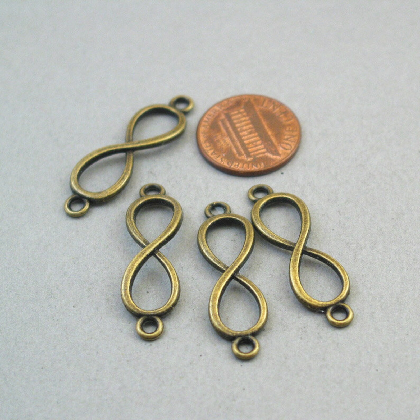Infinity Charm Connectors, Infinity Link for Bracelets Pendant Beads ...