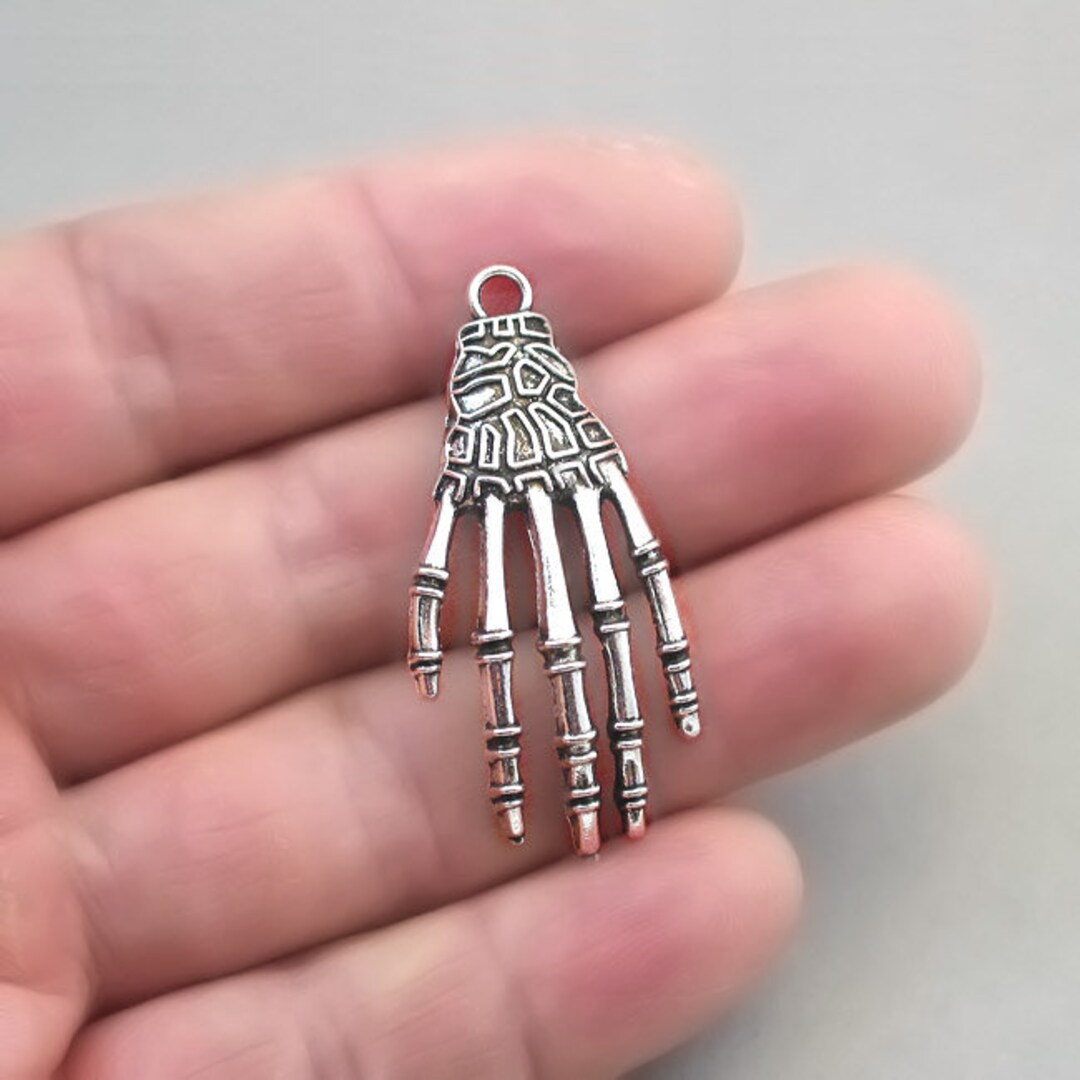 Skeleton Hand Charms, Halloween Zombie Hand Pendant Beads, up to 15 Pcs ...