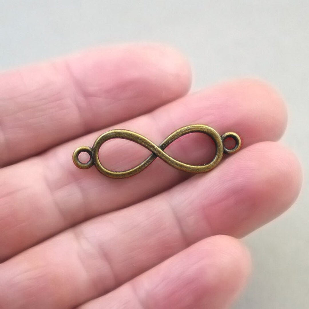 Infinity Charm Connectors, Infinity Link for Bracelets Pendant Beads ...