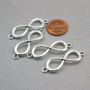 Infinity Charm Connectors, Infinity Link for Bracelets Pendant Beads ...