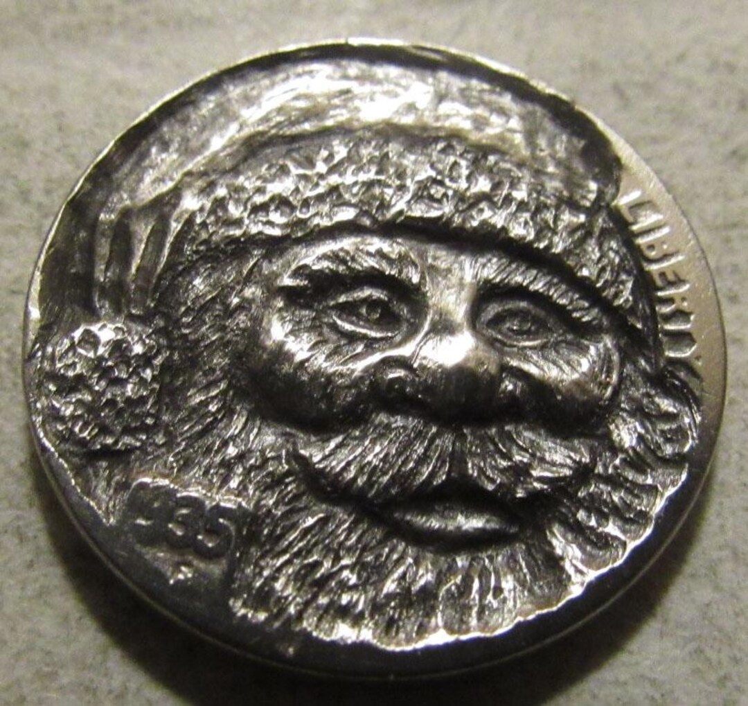 Deep Carved Hobo Nickel, Santa - Etsy