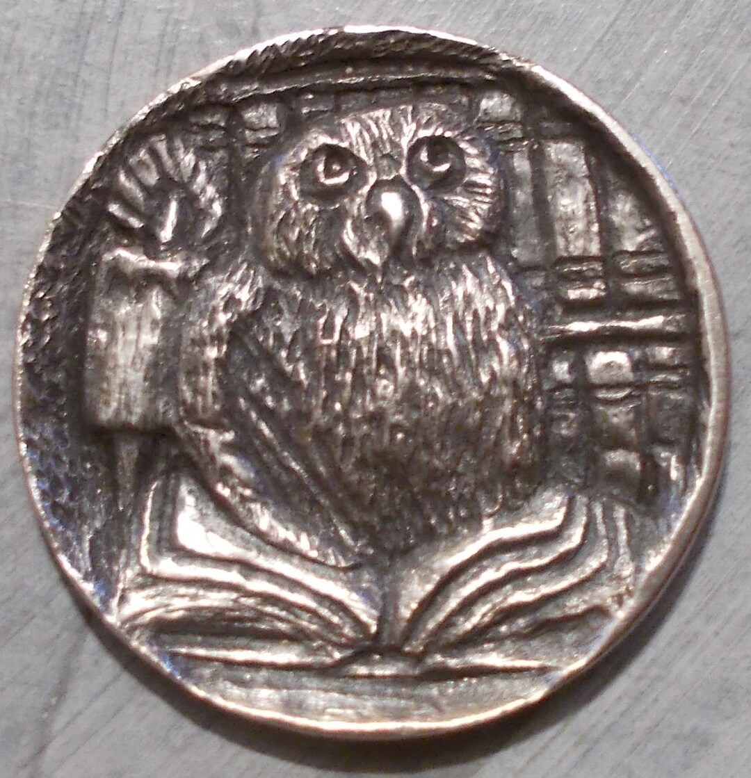 Deep Carved Hobo Nickel, Burning the Midnight Oil - Etsy