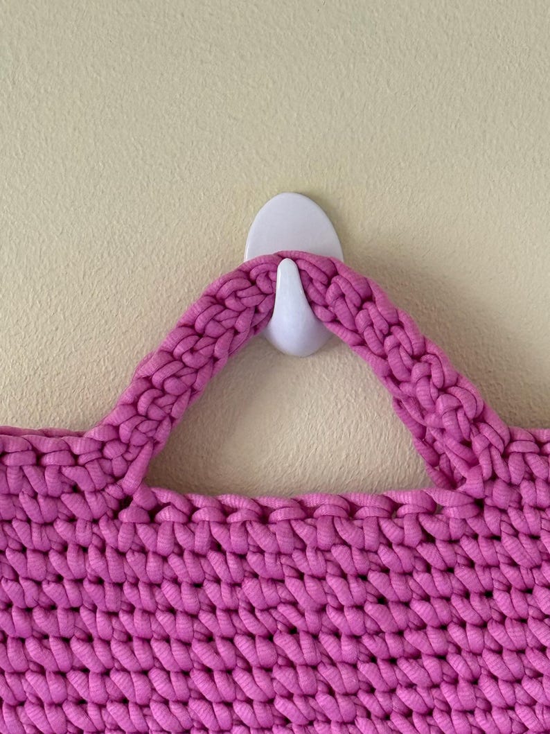 Pink Mini Crochet Bag, Handmade Purse, Chunky Crochet Handbag, Cute ...