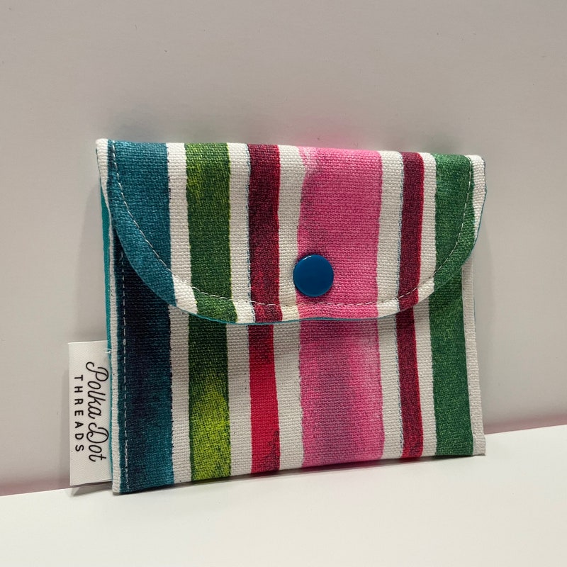 Stripe Fabric Coin Purse - Etsy