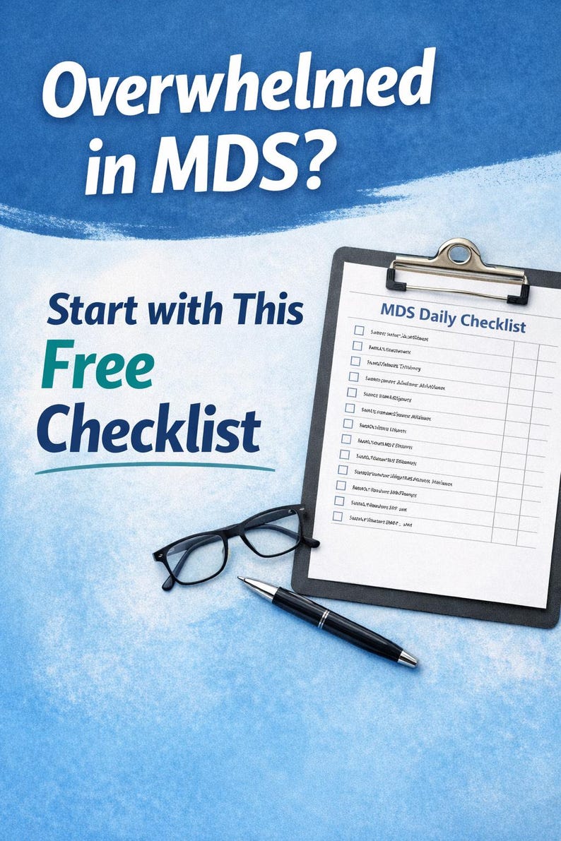 Free MDS Daily Checklist | Skilled Nursing MDS Organization Tool | SNF ...