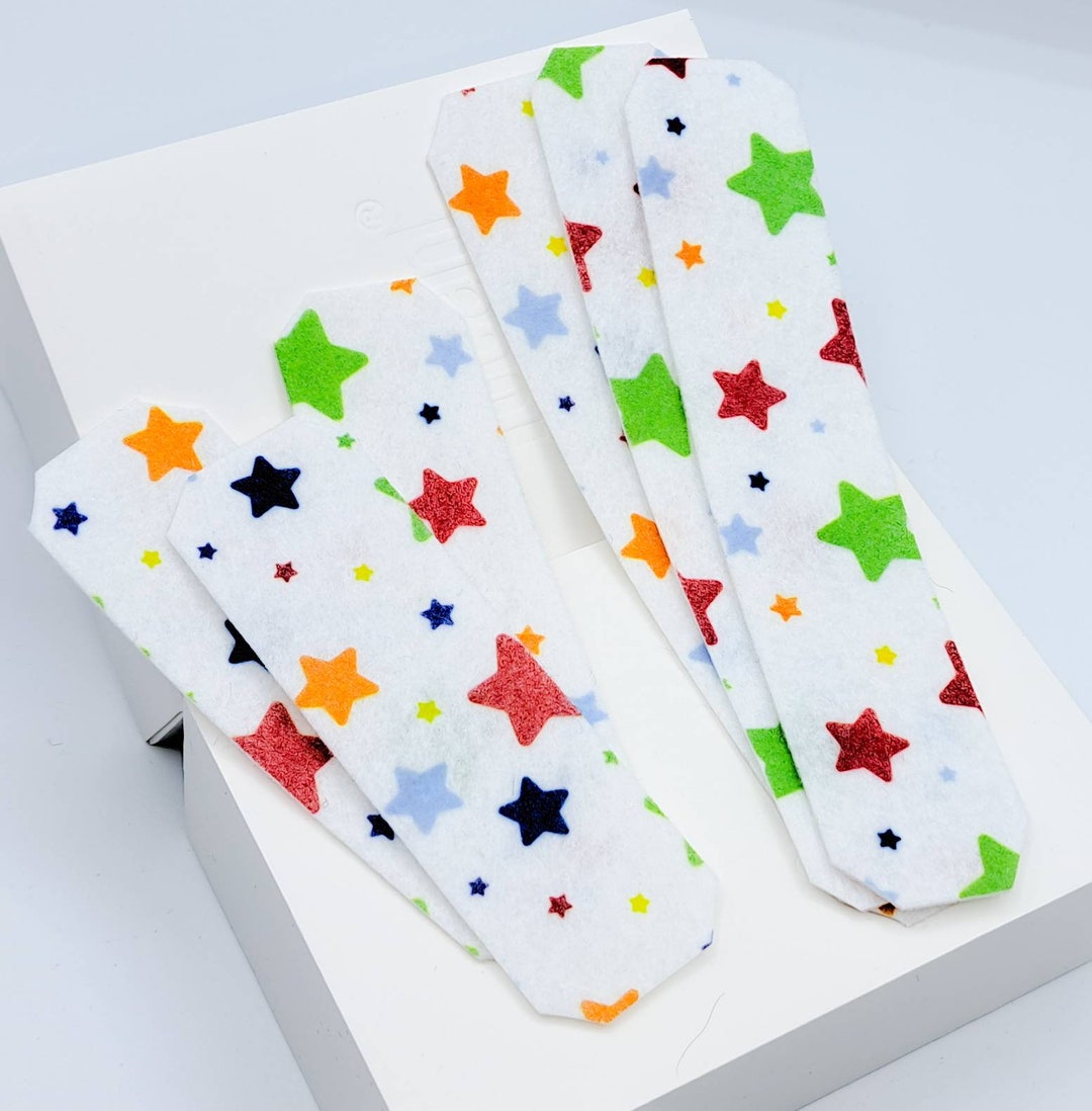 Felt Band Aids: Colorful Stars 3 Size Pack | Felt Bandages | - Etsy