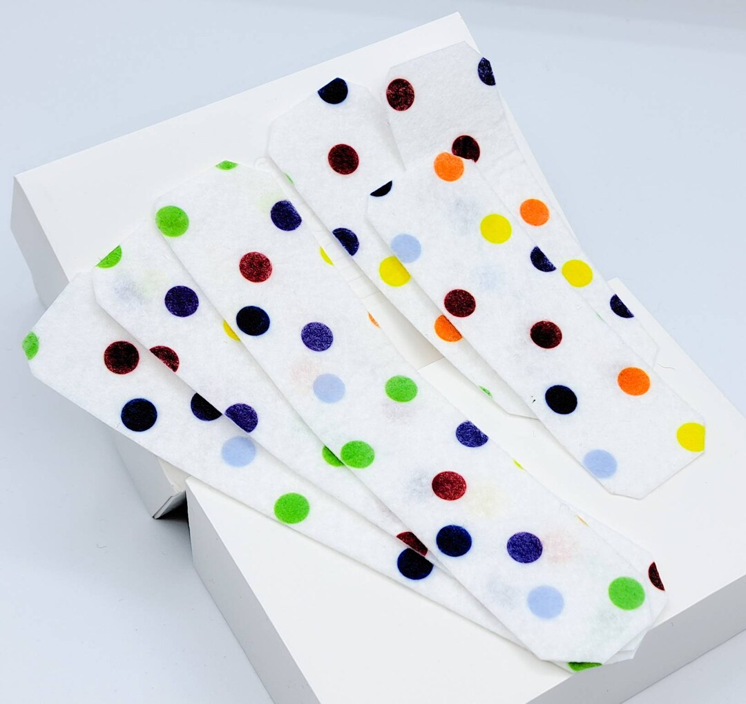 Felt Band Aids: Colorful Circus Polka-dot 3 Pack | Rainbows - Etsy
