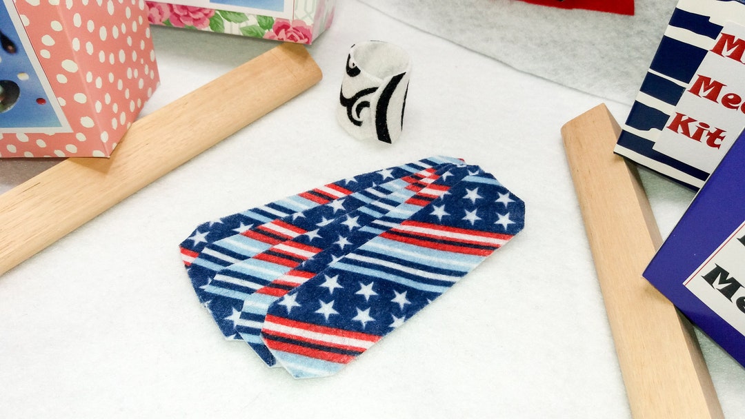 Felt Band Aids 3 Size Pack | Red White & Blue Patriotic Stars | Felt ...
