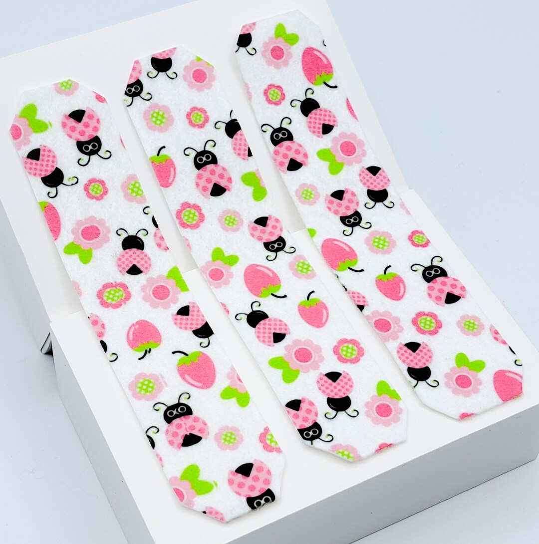 Felt Band Aids 3 Size Pack | Little Pink Ladybugs Garden | Felt ...