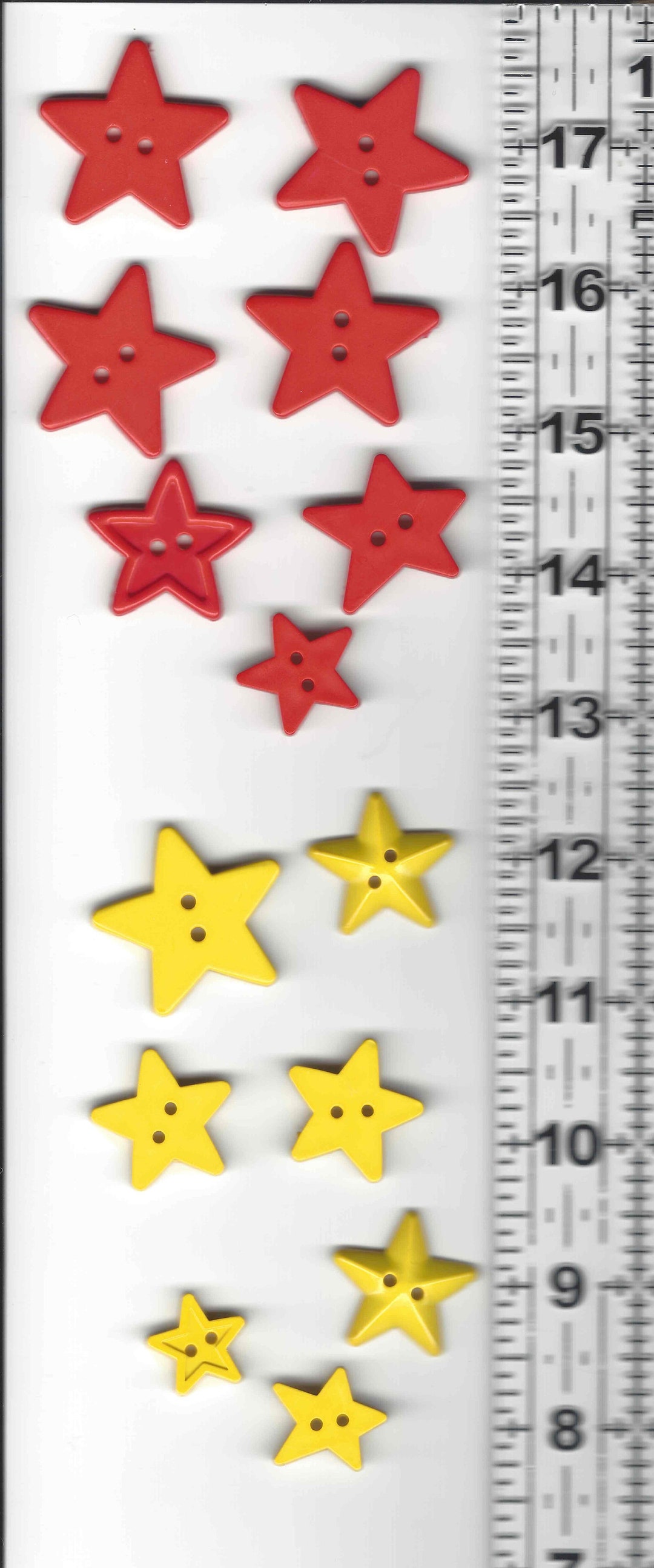 Colorful Star Buttons | Multiple Size & Shape | Craft Accessories - Etsy