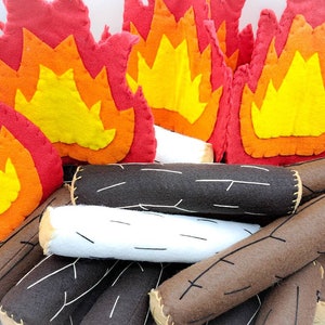 Kid's Pretend Campfire Play Set: Campfire & Logs Play Set | Pretend ...