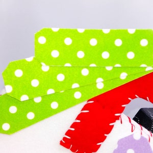 Felt Polka-dots Band Aids: Green Purple Yellow Polka Dot Bandages | 3 ...