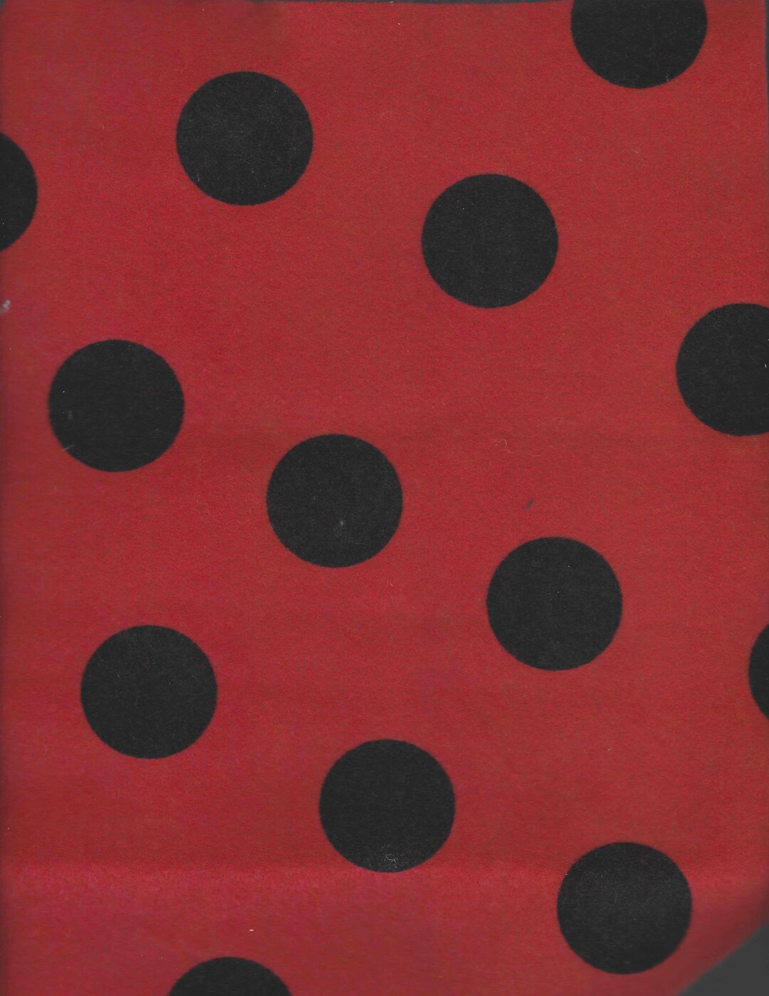 Fuzzy Ladybug Print Felt Sheet | Craft Supplies | Insects Polka-dots - Etsy