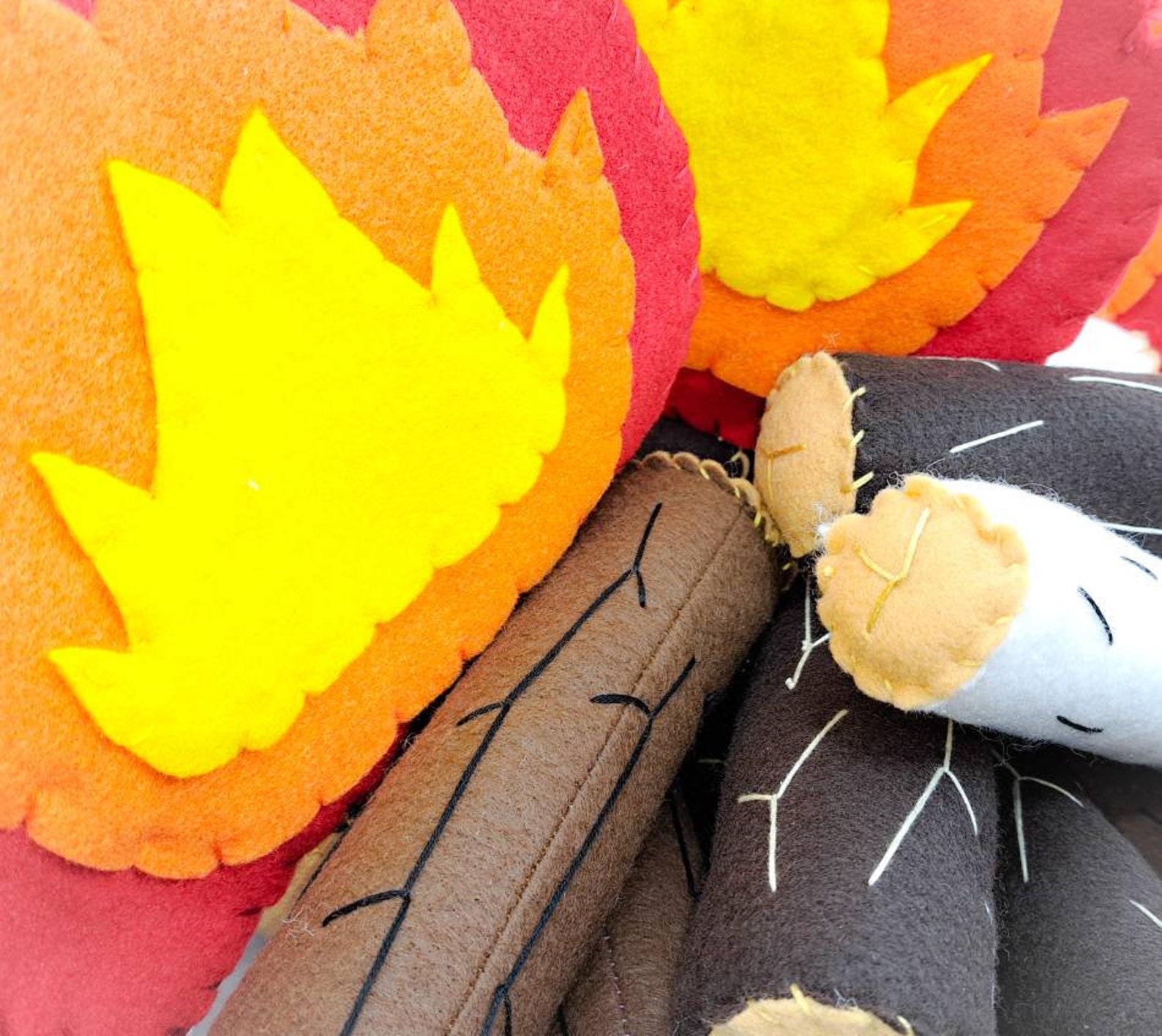 Kid's Pretend Campfire Play Set: Campfire & Logs Play Set - Etsy