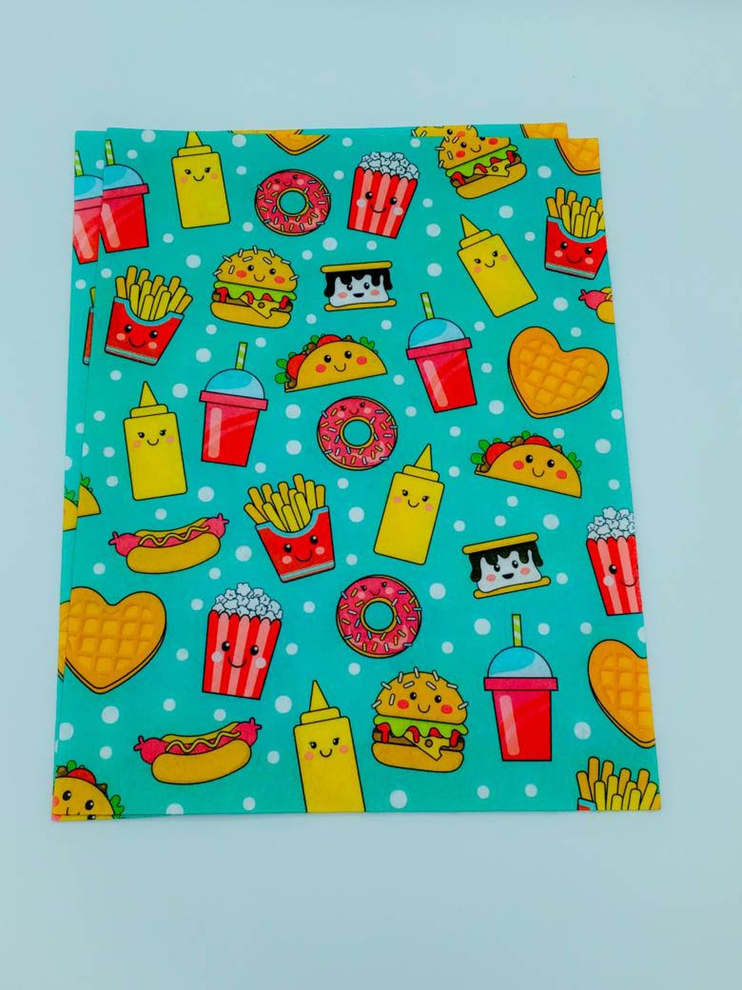 Fast Food Felt Sheet | Tacos Burgers Fries | Felt Supplies - Etsy