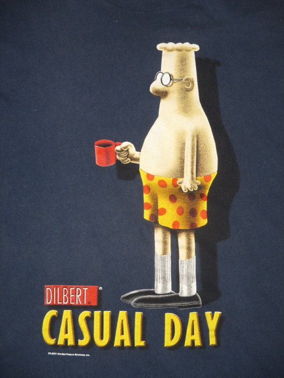 Rare Vintage 1990s Dilbert Comic Technology T Shirt - Gem