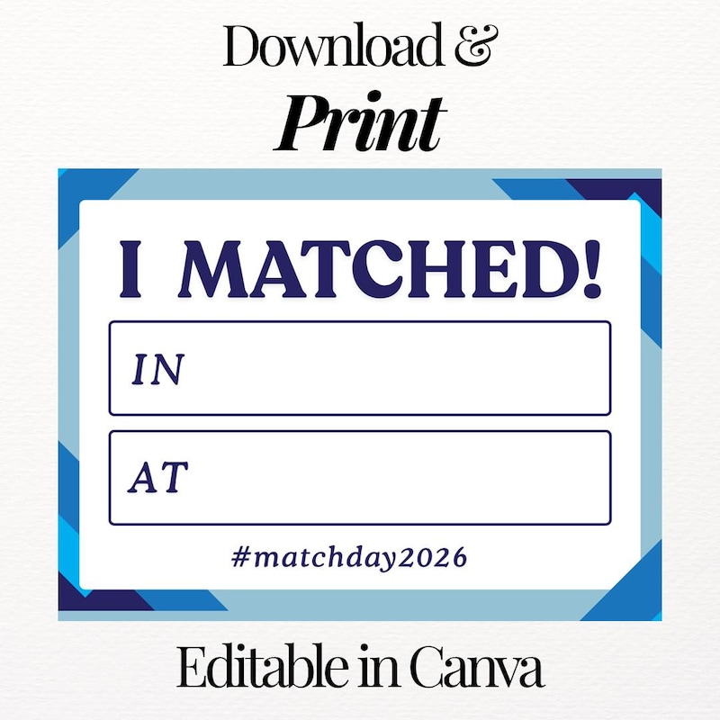 Residency Match Day Party - Etsy