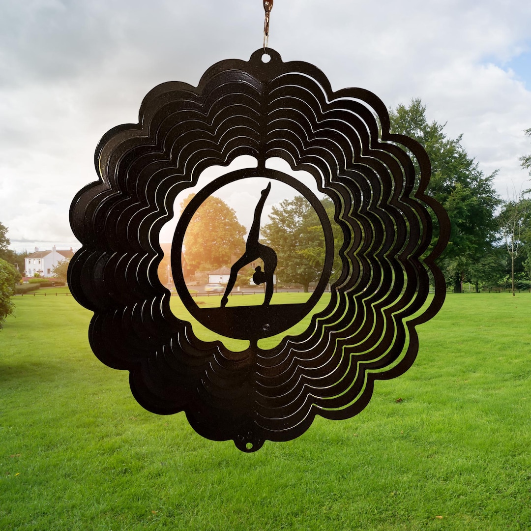 Gymnastics Girl Wind Spinner Indoor/outdoor Decor | Gymnast Art Gift ...