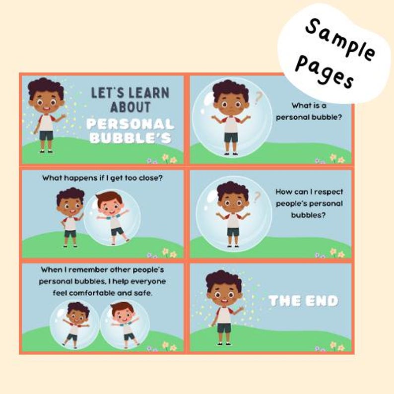 Personal Space Social Story for Kids | Social Skills & Boundaries - Etsy