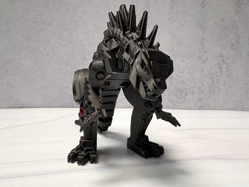 Articulated Mechagodzilla Figure | 3D Printed Display | Poseable ...