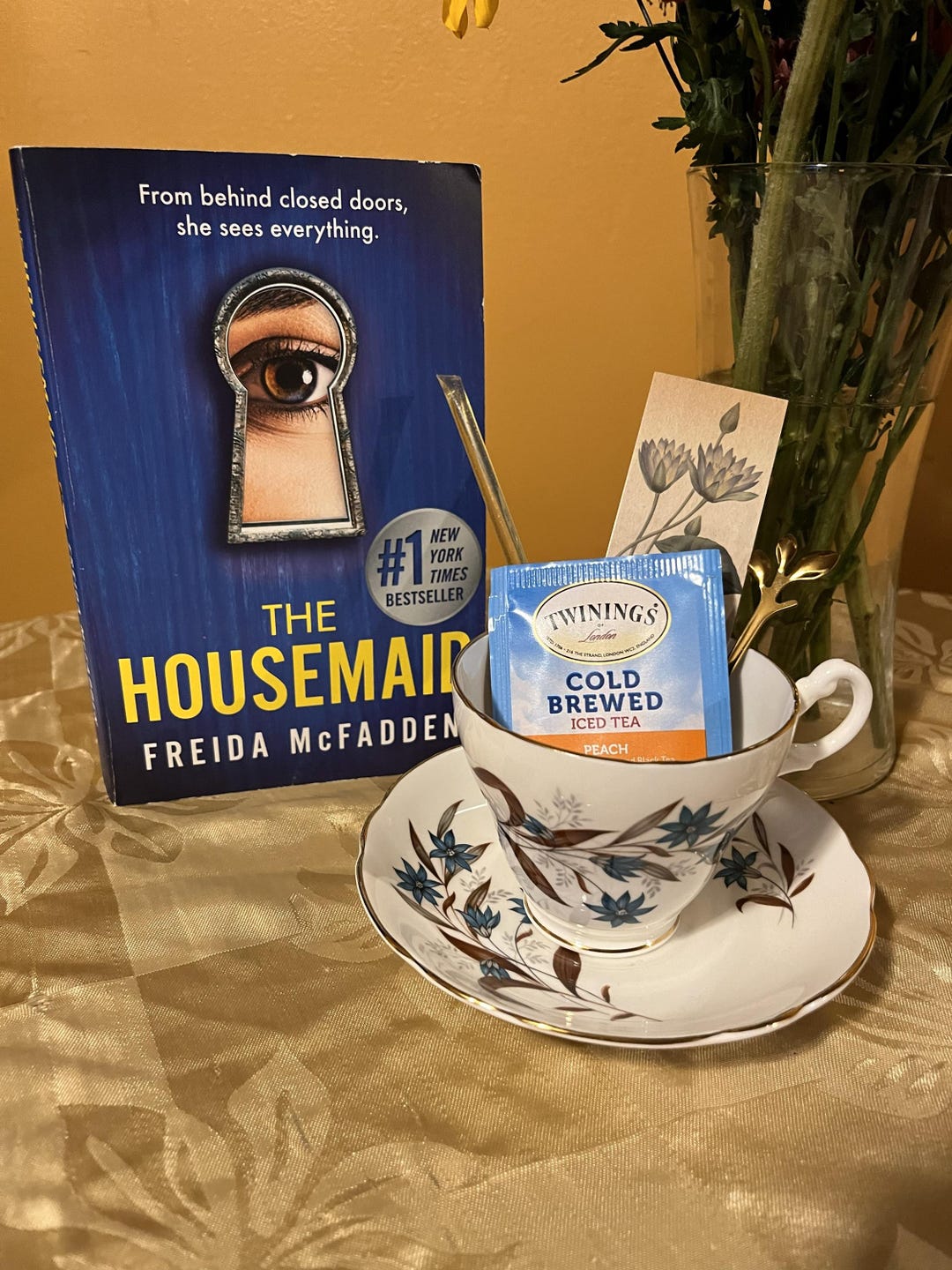 Vintage Tea Cup & Book Gift Set: Thriller - Etsy