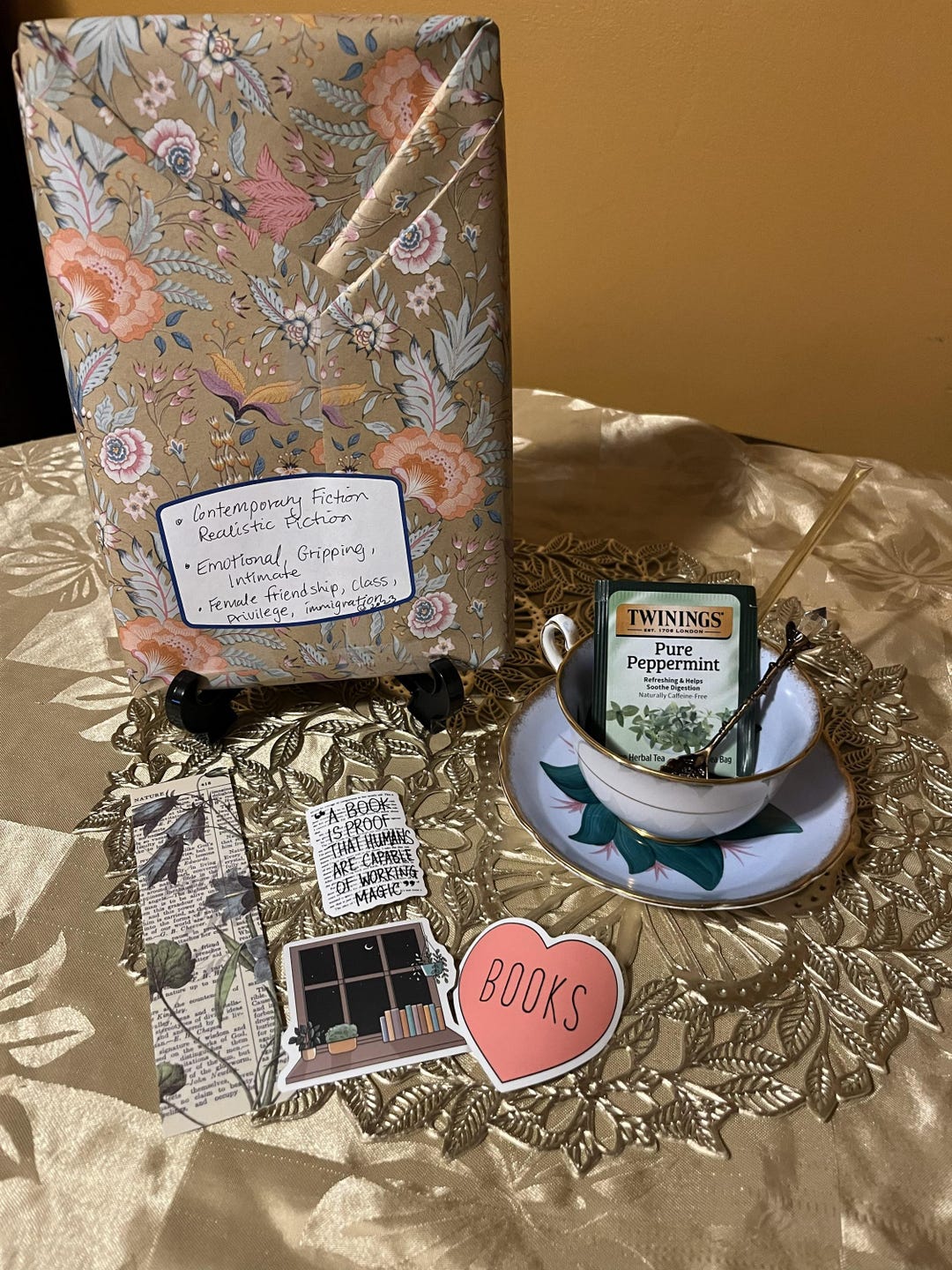 Vintage Tea Cup & Book Gift Set: Fiction - Etsy