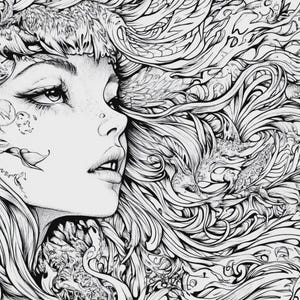 Princess Coloring Page-cute Printable for Girls-pdf Download - Etsy