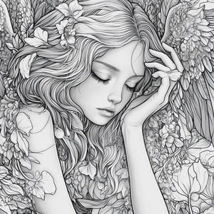 Princess Coloring Page-cute Printable for Girls-pdf Download - Etsy