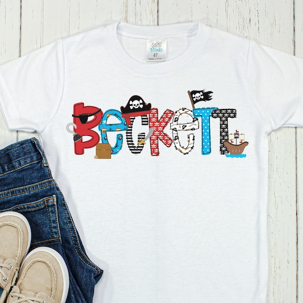 Girls Pirate Shirt - Etsy