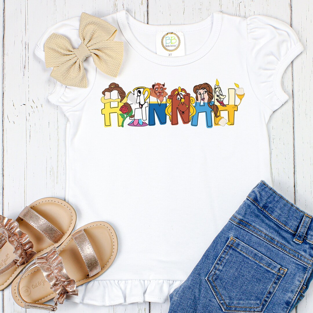 Personalized Beauty Princess Name Shirt -custom Girl Tee- Name Kids ...