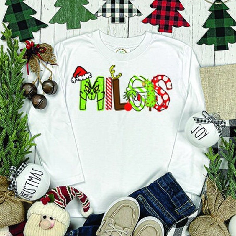 Grinch Monogram Svg - Etsy