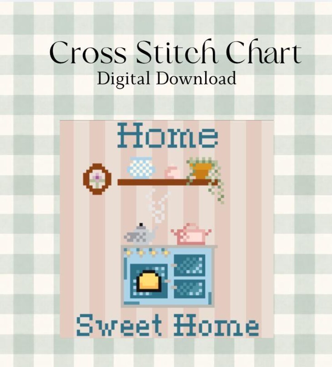 Cross Stitch Chart- Country Kitchen - Etsy