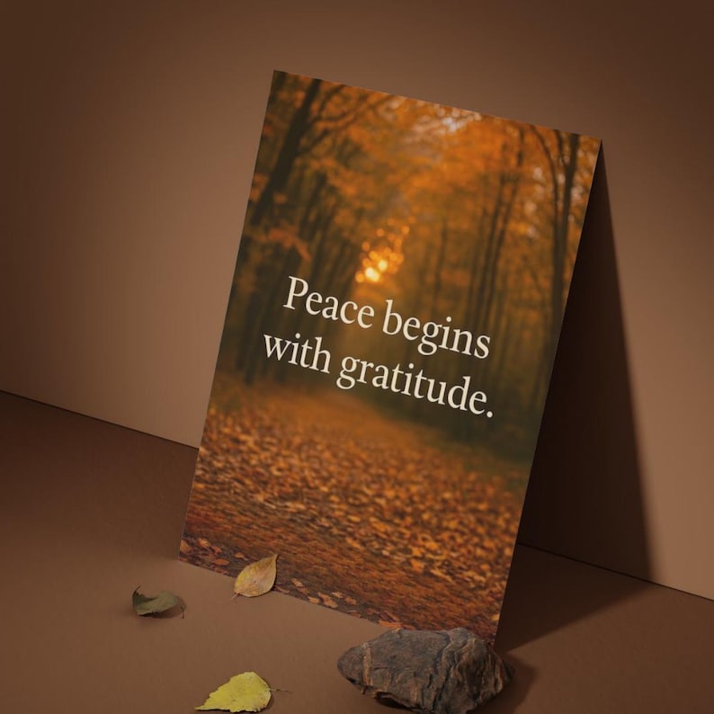 Fall Motivational Quotes Print | Autumn Affirmations Wall Art (PDF PNG ...
