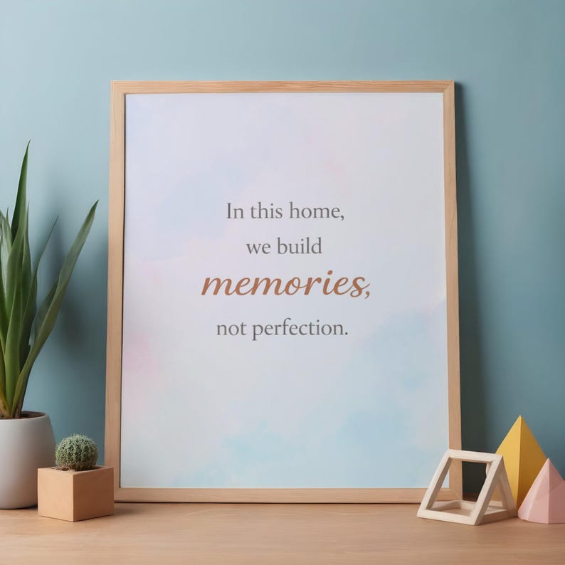Encouraging Family Quotes Wall Art | Positive Affirmations Printable ...