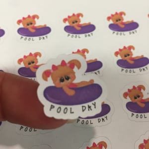 Pool Day Planner Stickers | Etsy